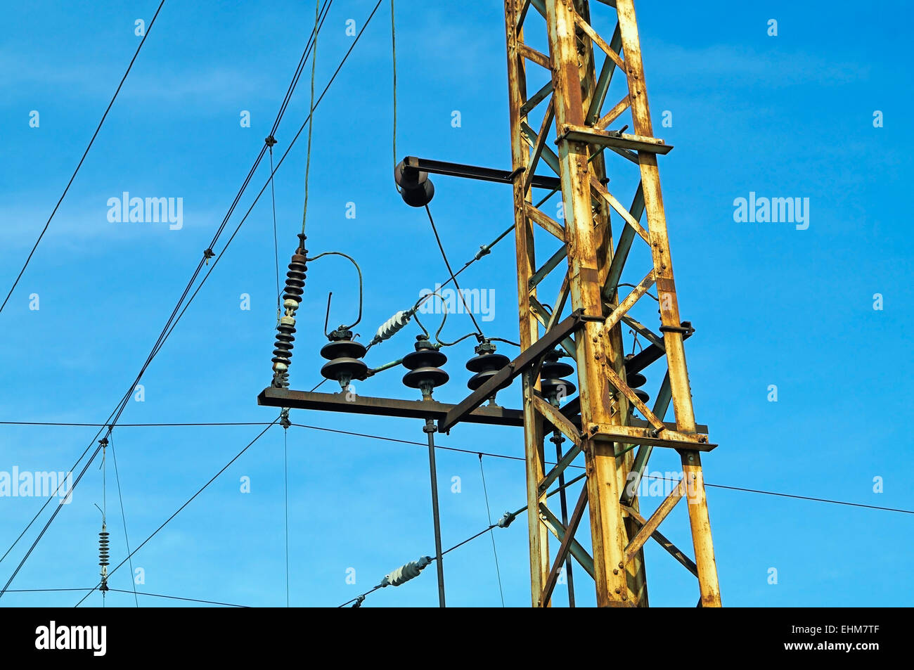 High voltage line aerial hi-res stock photography and images - Alamy