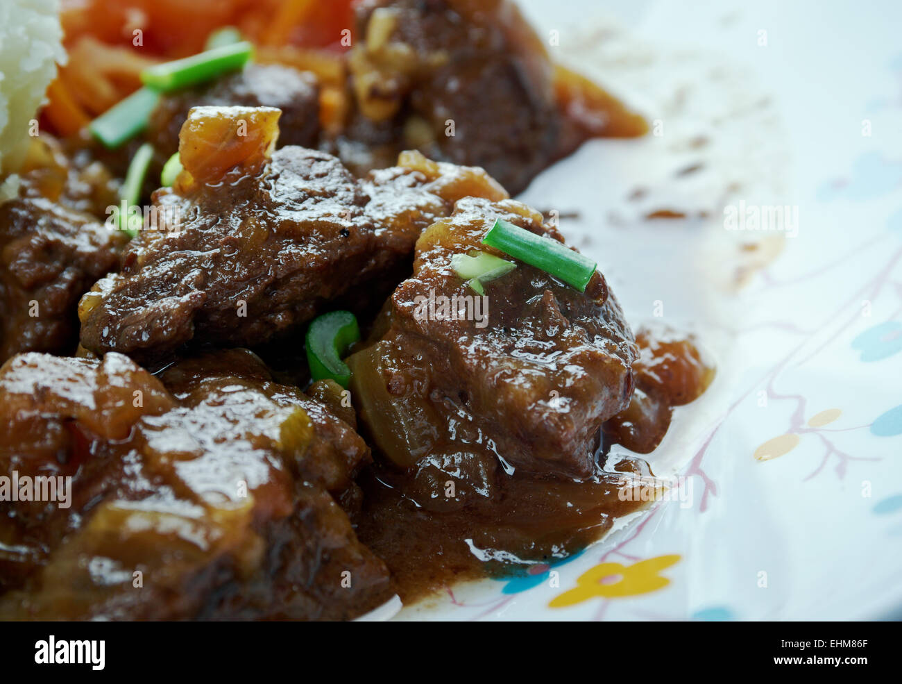 Traditional Finnish meal - Reindeer stew with potatoes Stock Photo - Alamy
