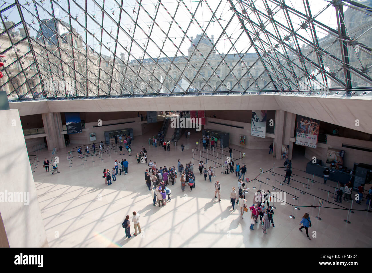 Entrance Lobby Louvre Museum Paris High Resolution Stock Photography ...