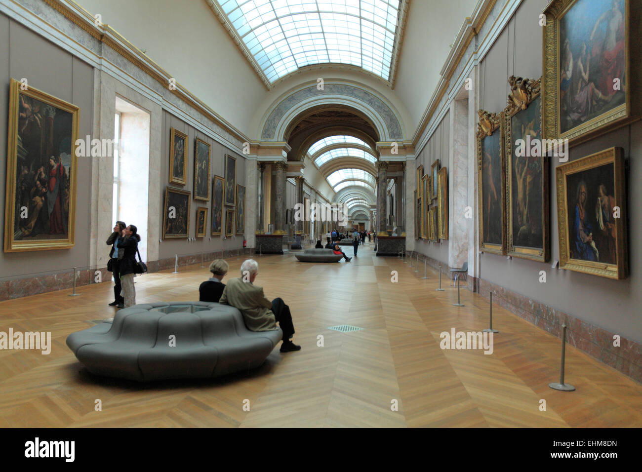 French painting room louvre hi-res stock photography and images - Alamy
