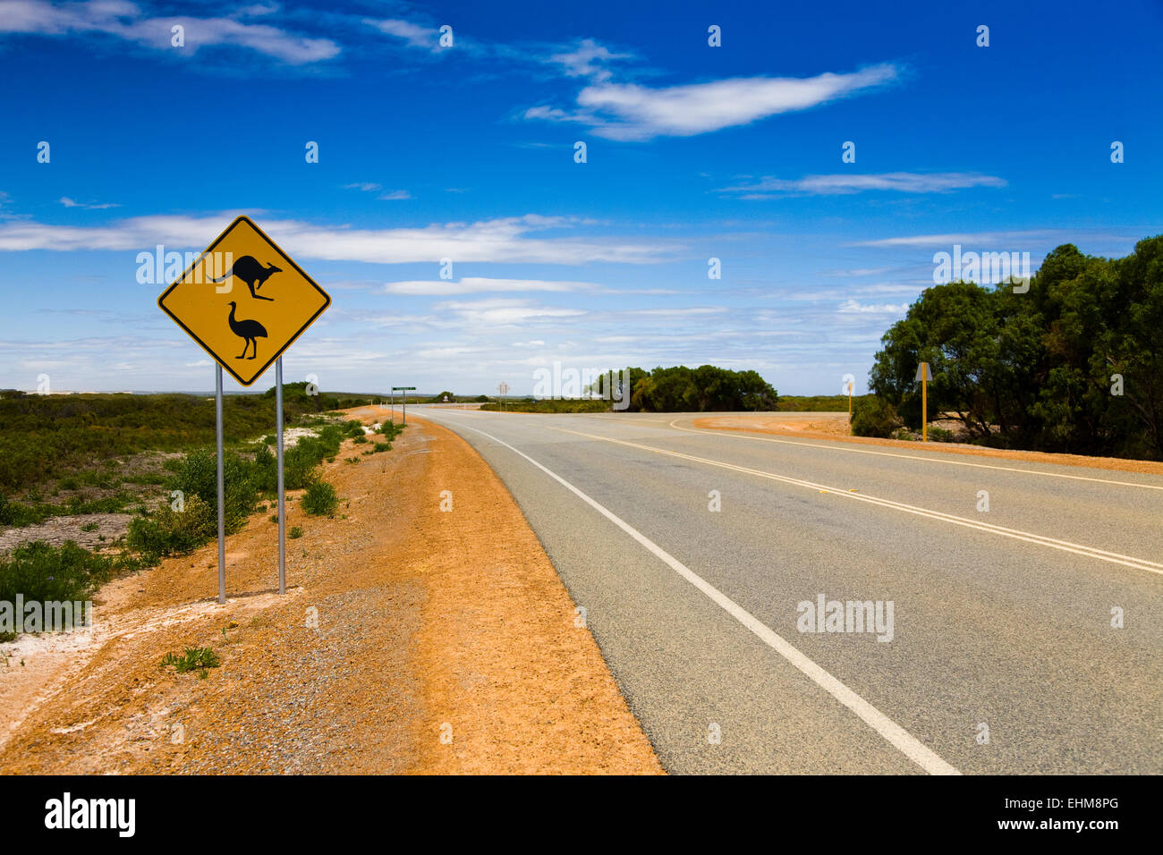 Typical Australian road sign, Western Australia Stock Photo - Alamy