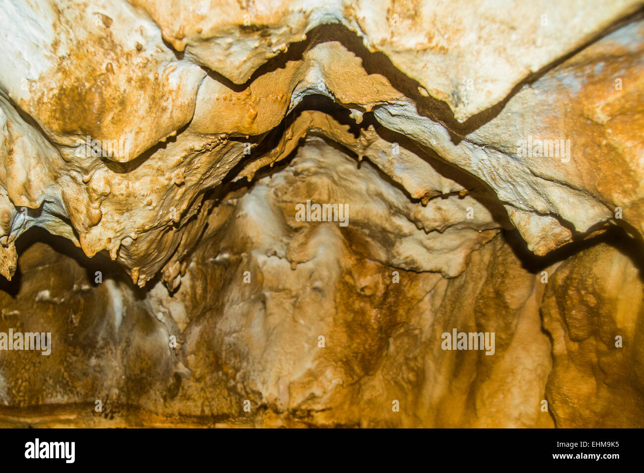 Stalactites on cave ceiling Stock Photo - Alamy