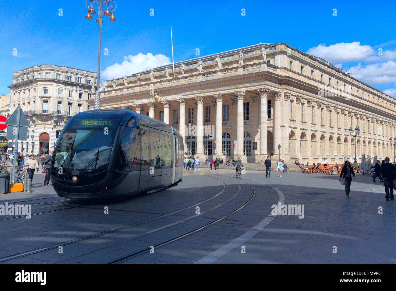 Grand Theatre square, Bordeaux, France Stock Photo - Alamy