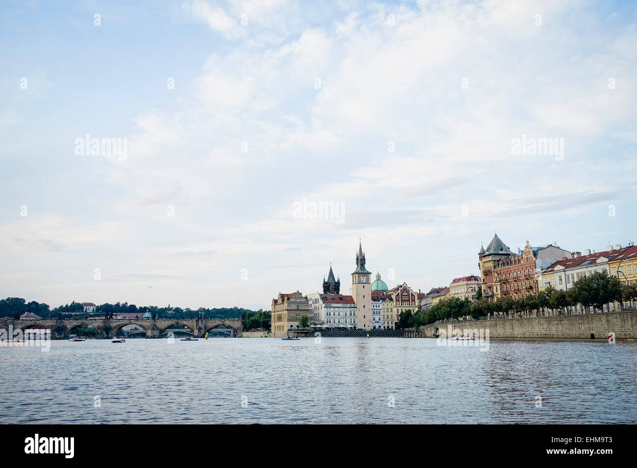 Cityscape and waterfront, Prague, Czech Republic Stock Photo - Alamy