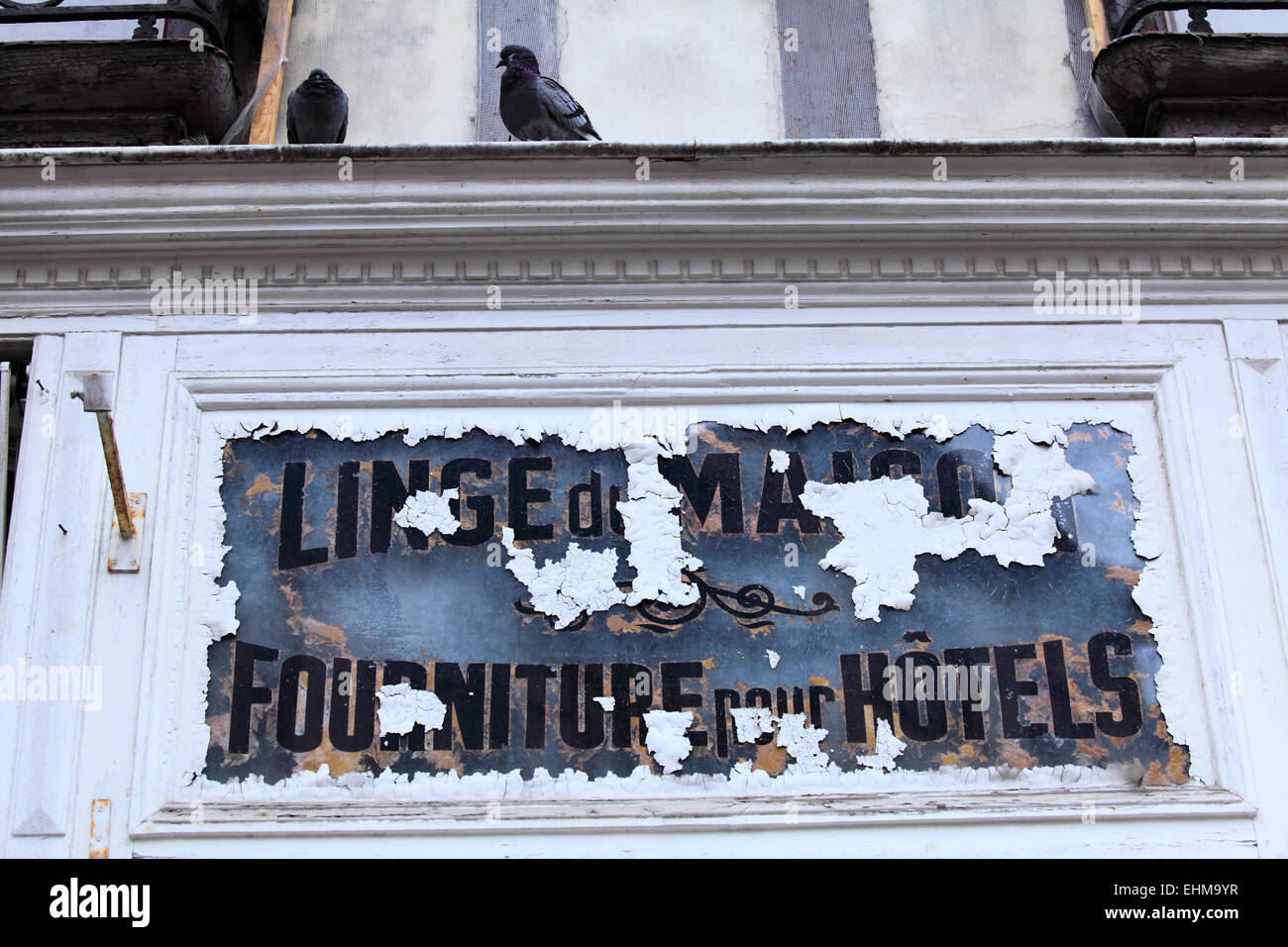 Old signboard, Bayonne, France Stock Photo - Alamy