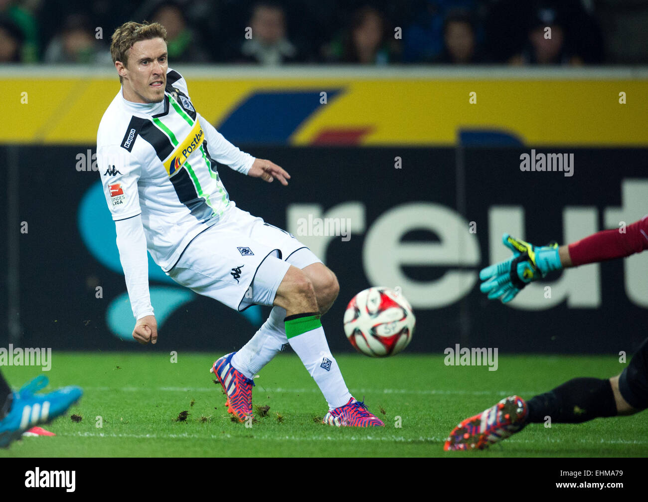 Moenchengladbach, Germany. 15th Mar, 2015. Moenchengladbach's Max Kruse ...