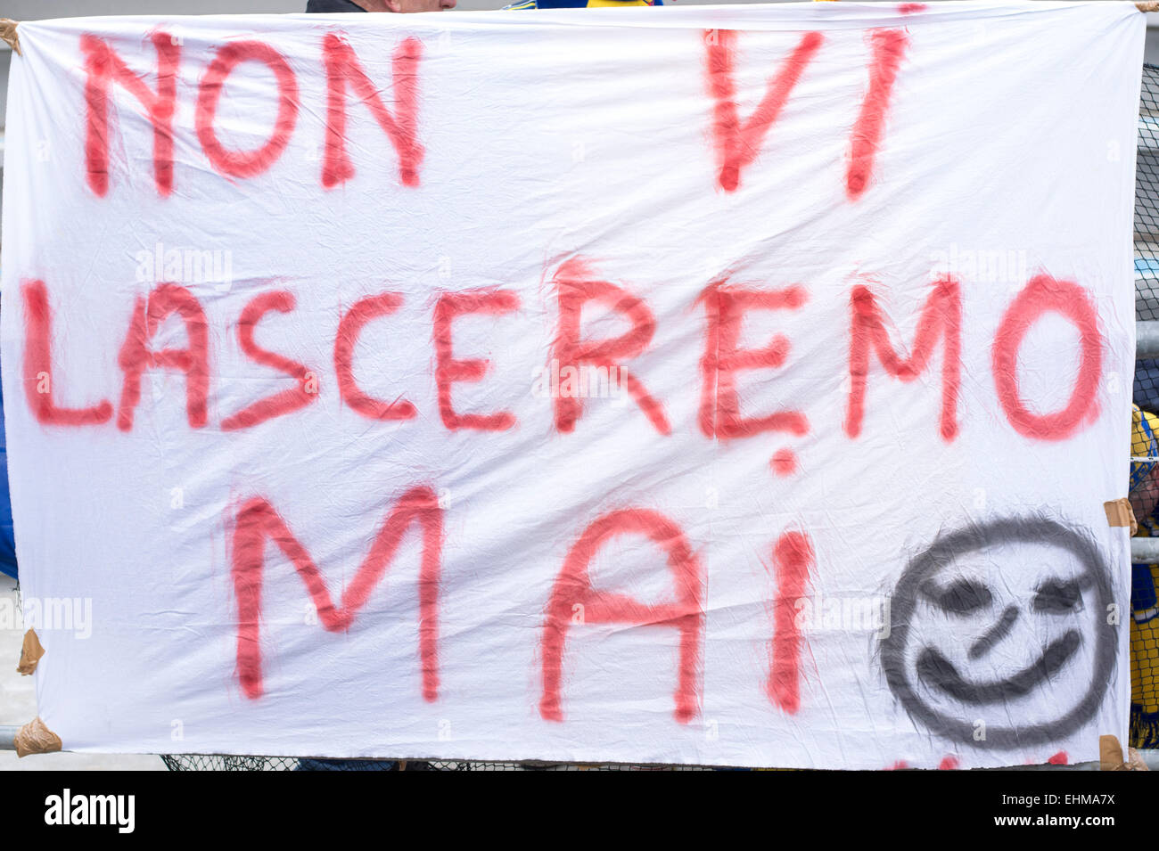 Reggio Emilia, Italy. 15th Mar, 2015. Parma fans Football/Soccer ...