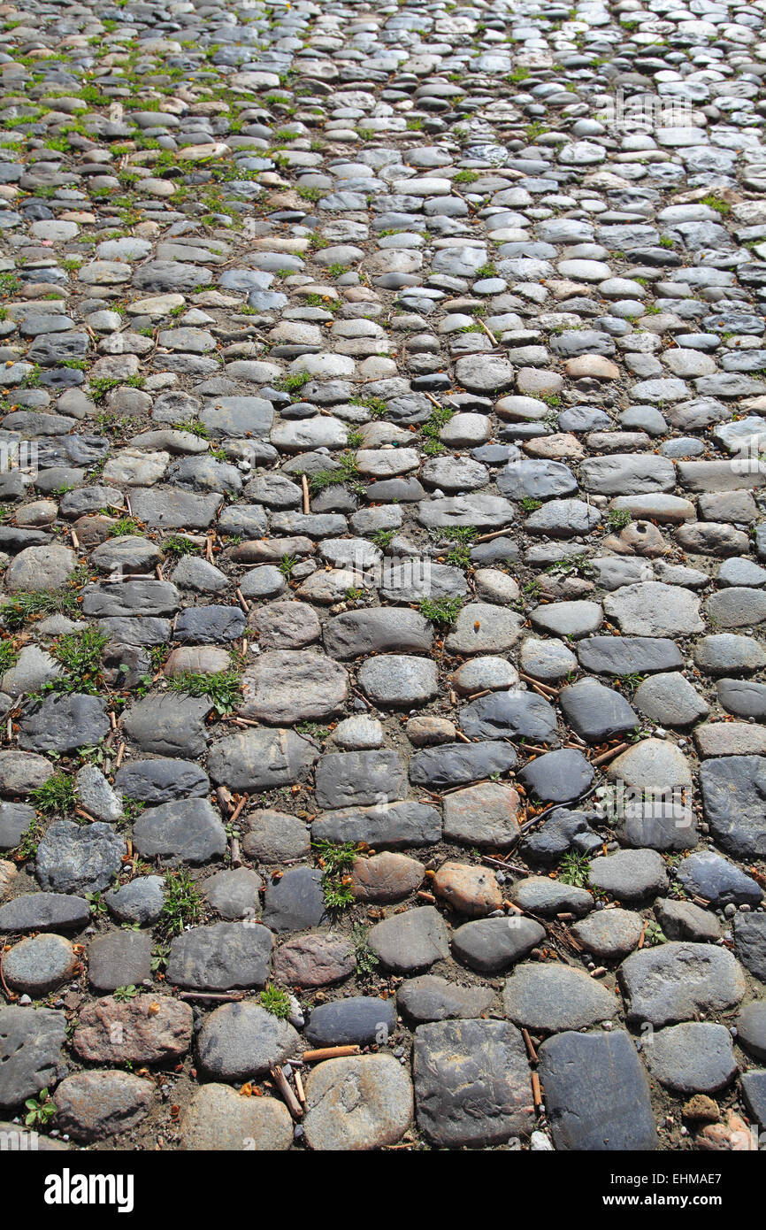 An old stone road, Carcassonne, France Stock Photo - Alamy