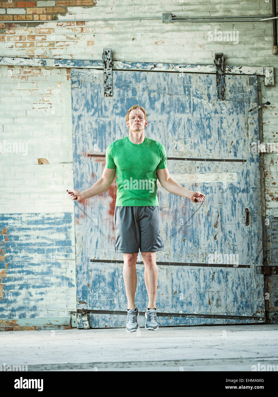 Man jumping rope hi-res stock photography and images - Alamy