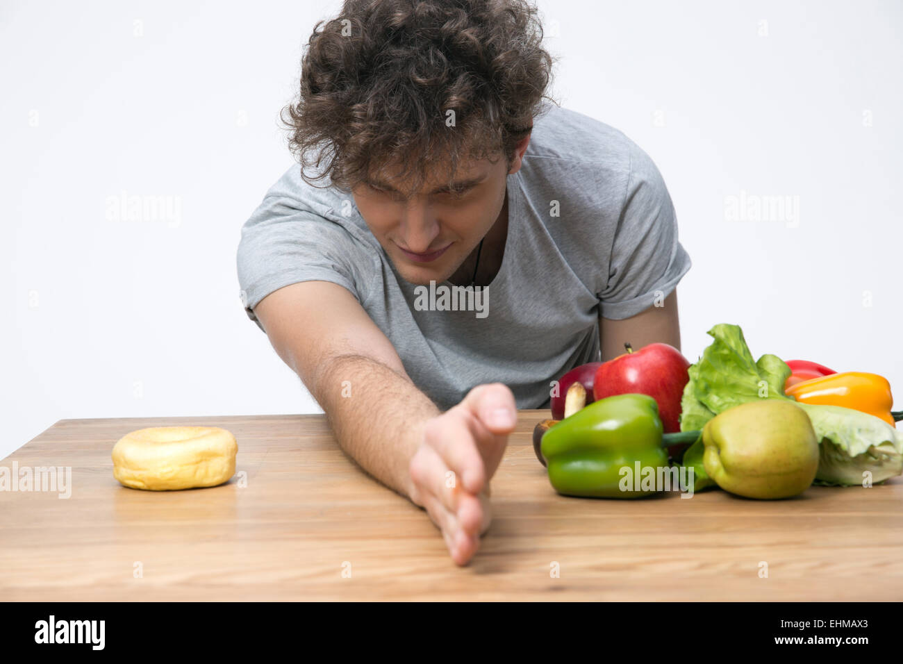 Healthy and unhealthy man hi-res stock photography and images - Alamy