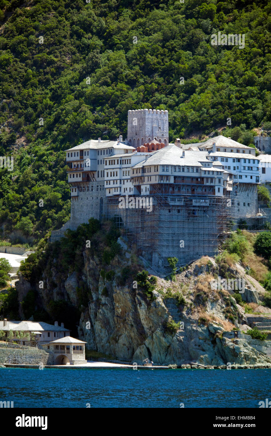 Dionissiou monastery, Athos Peninsula, Mount Athos, Chalkidiki, Greece ...