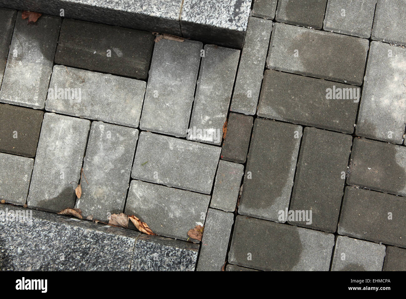 Concrete block pavement. Background texture Stock Photo - Alamy