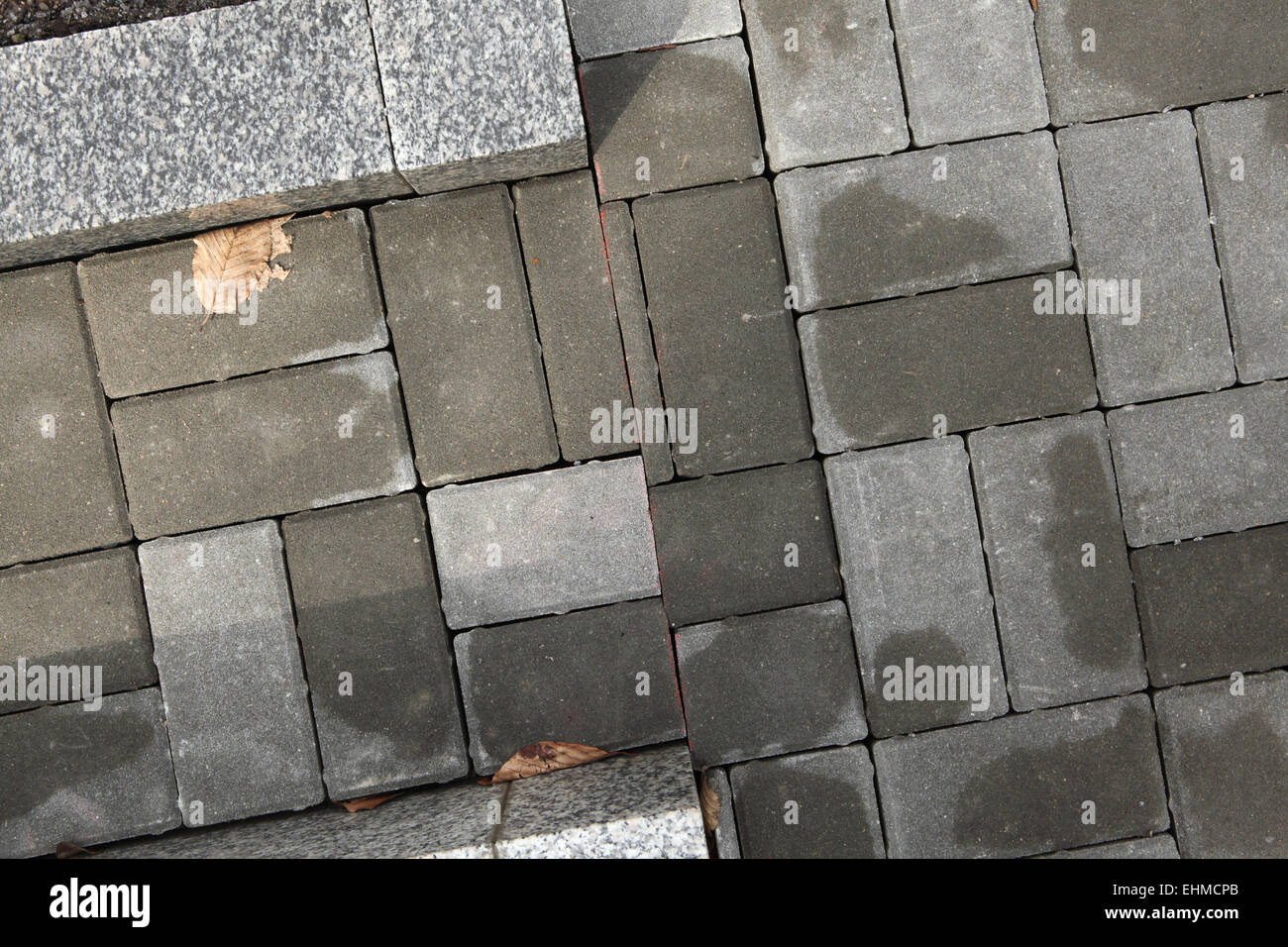 Concrete block pavement. Background texture Stock Photo - Alamy