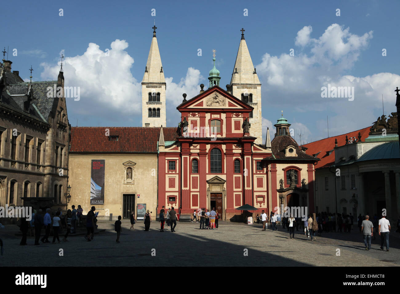 Prague castle basilica of st george hi-res stock photography and images ...