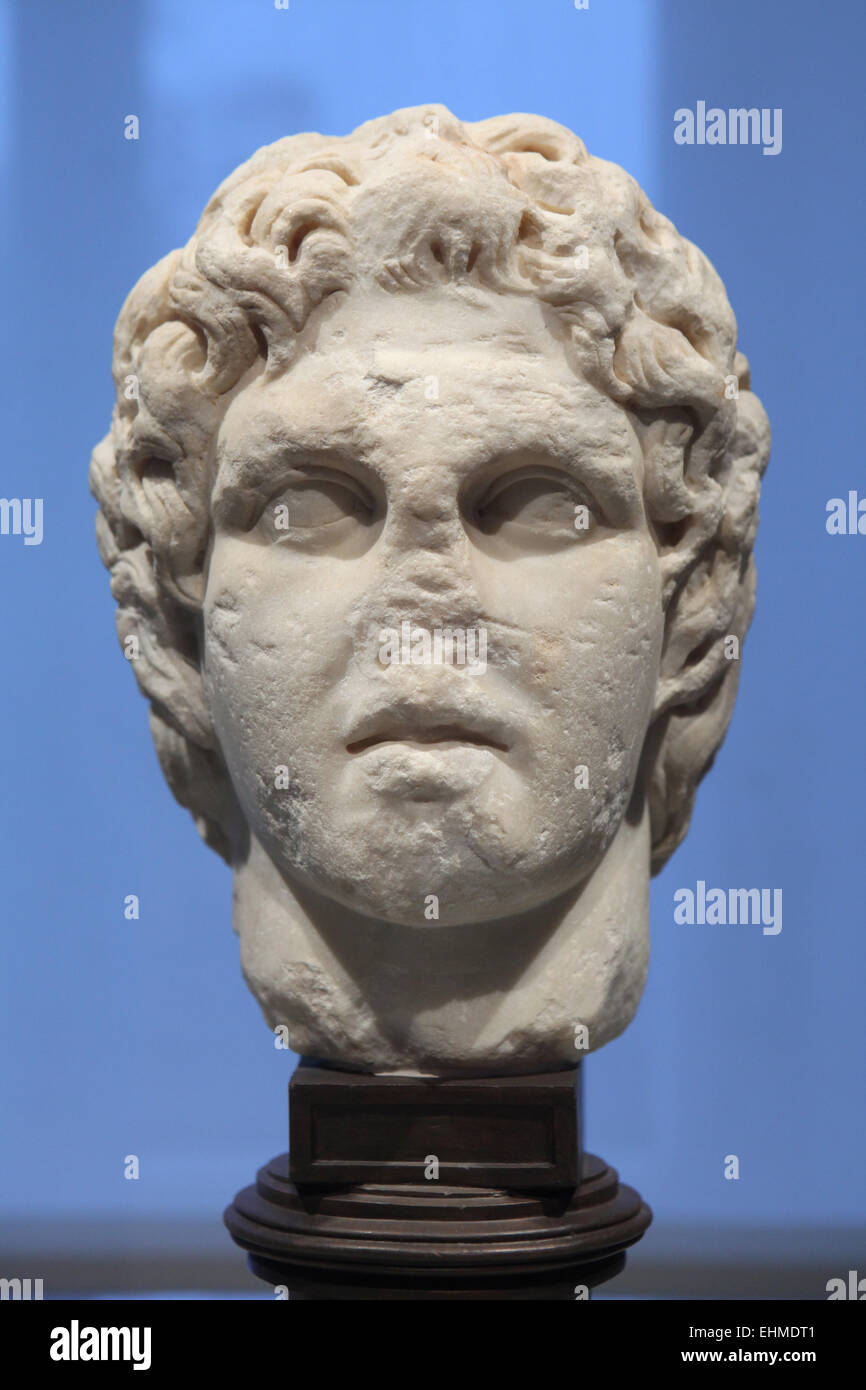 Alexander the Great. Roman marble copy after a Greek original from ...