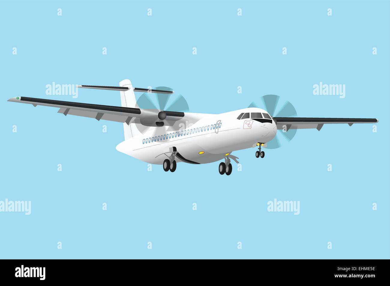 Atr 72 aircraft Stock Vector Images - Alamy