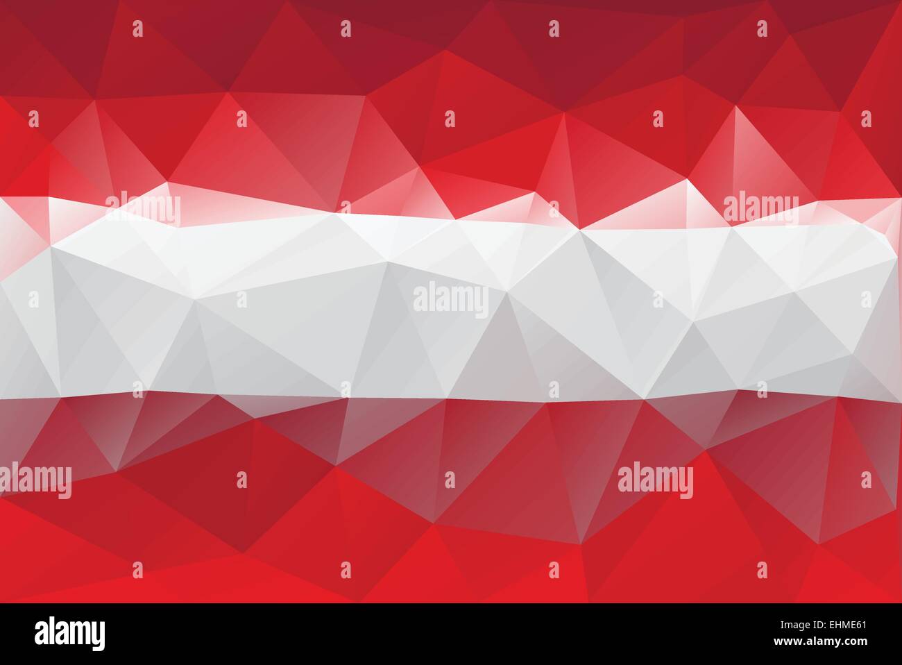Austrian flag - triangular polygonal pattern Stock Vector Image & Art ...