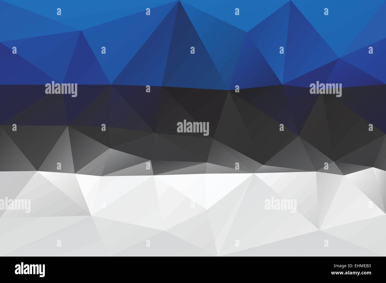 Estonian flag - triangular polygonal pattern Stock Vector Image & Art ...