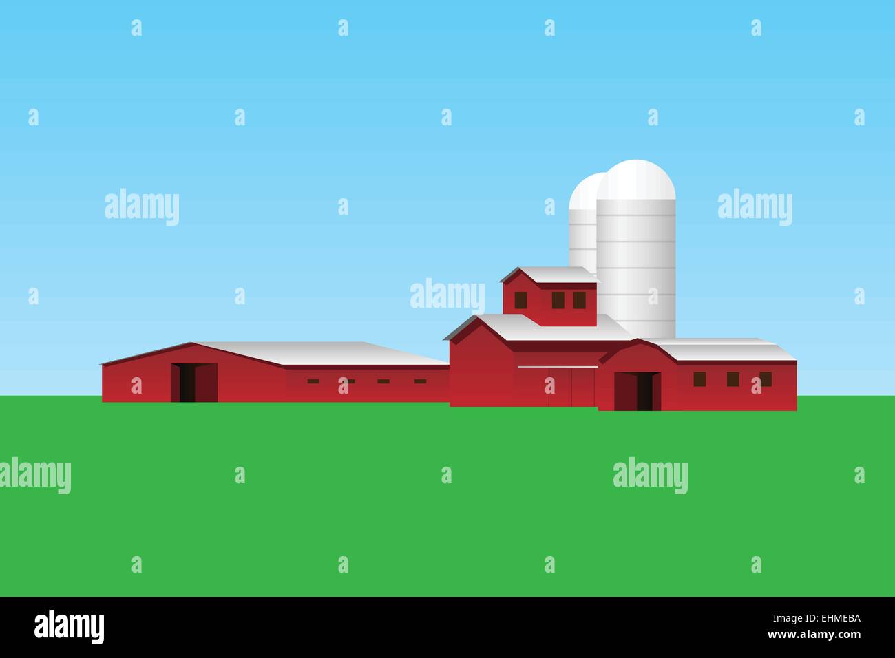 Field in farm country Stock Vector Images - Alamy