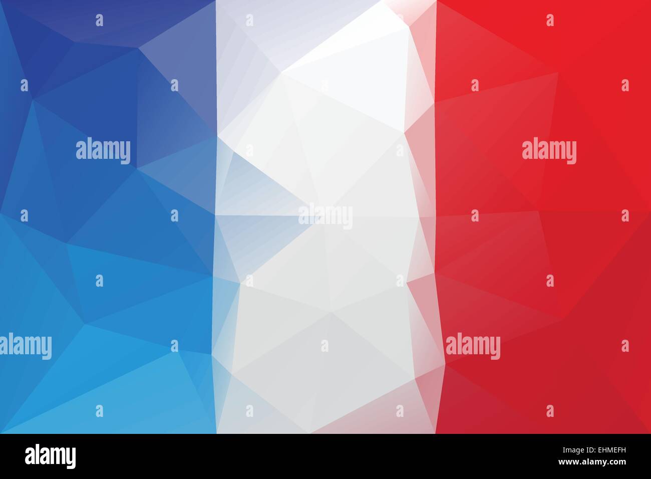 French Flag Triangular Polygonal Pattern Stock Vector Image And Art Alamy