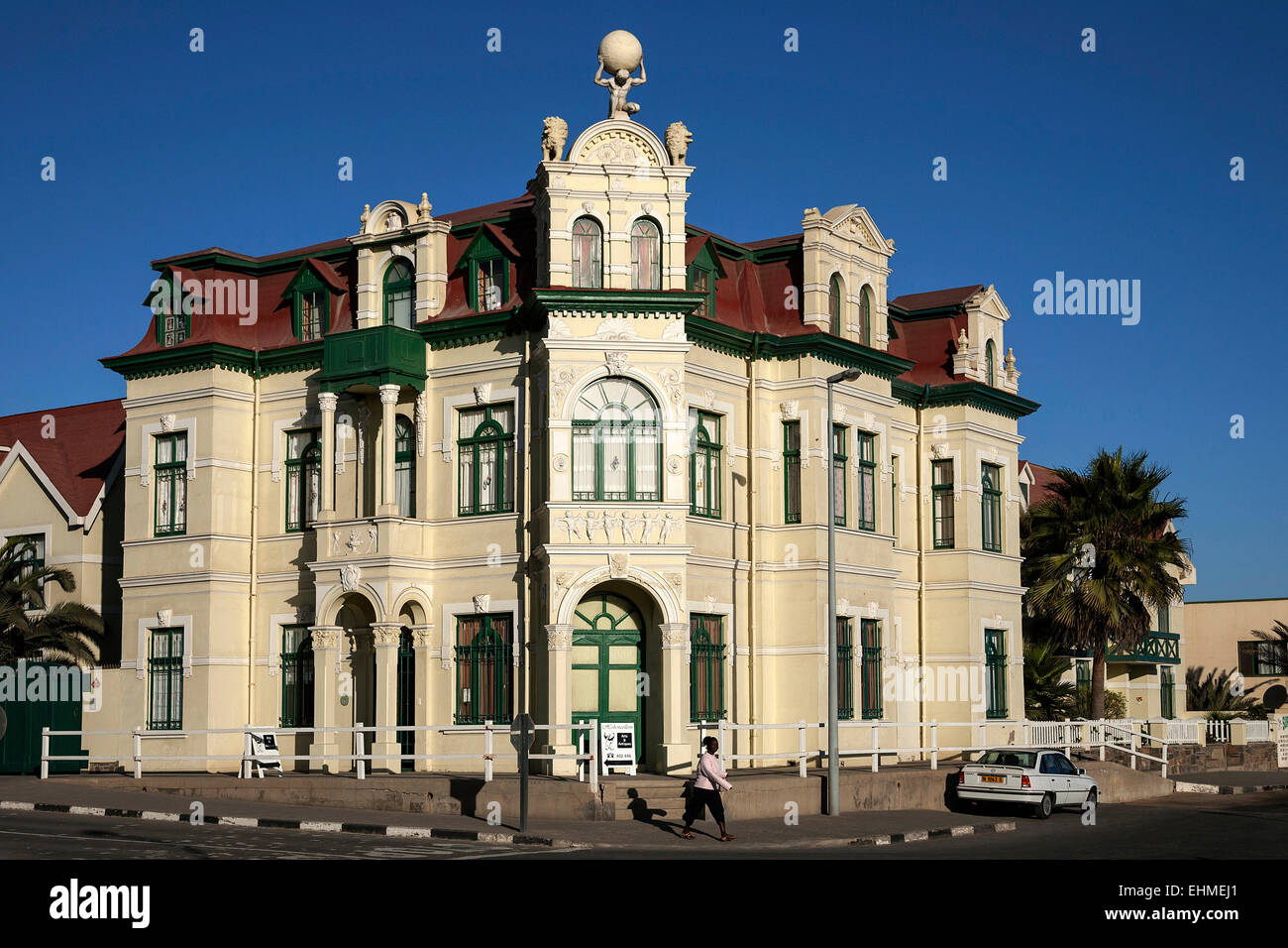 Colonial buildings, Hohenzollern House, Swakopmund, Namibia Stock Photo ...