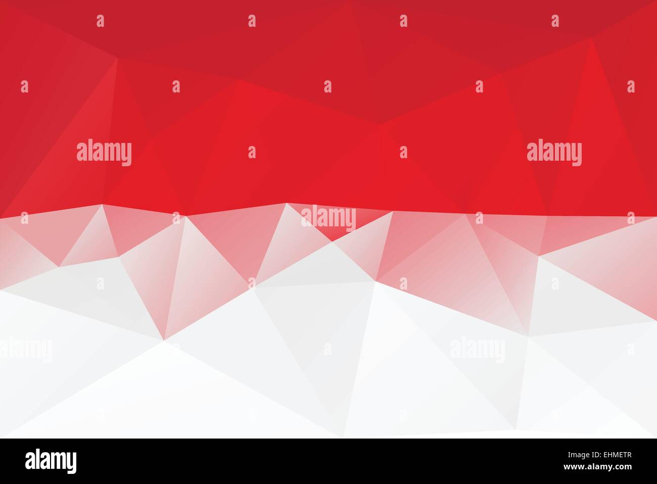 Monaco flag - triangular polygonal pattern Stock Vector Image & Art - Alamy