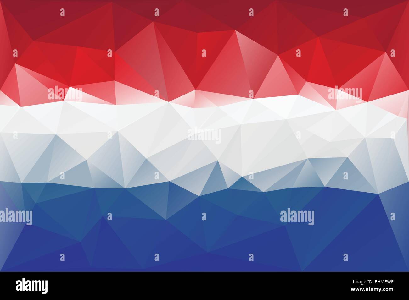 Dutch Flag Triangular Polygonal Pattern Stock Vector Image And Art Alamy