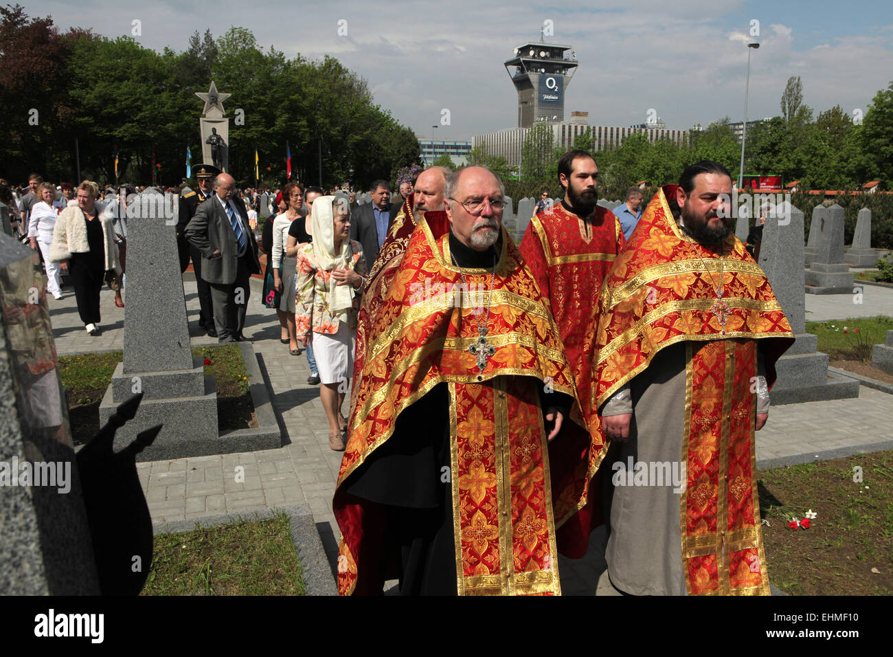 Eastern Orthodox priests. Victory Day Celebration at the Soviet War ...