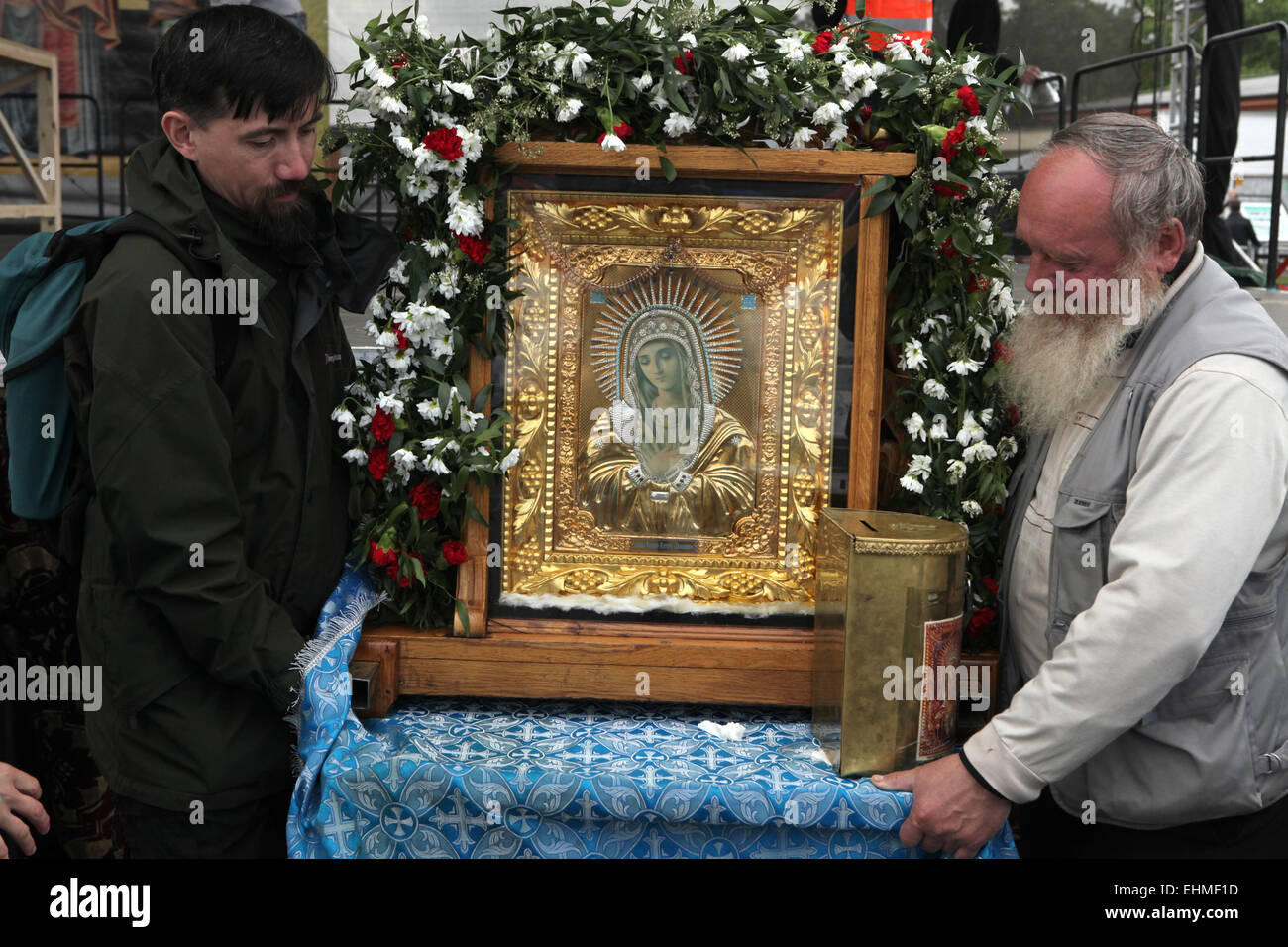 Icon of the virgin eleousa hi-res stock photography and images - Alamy