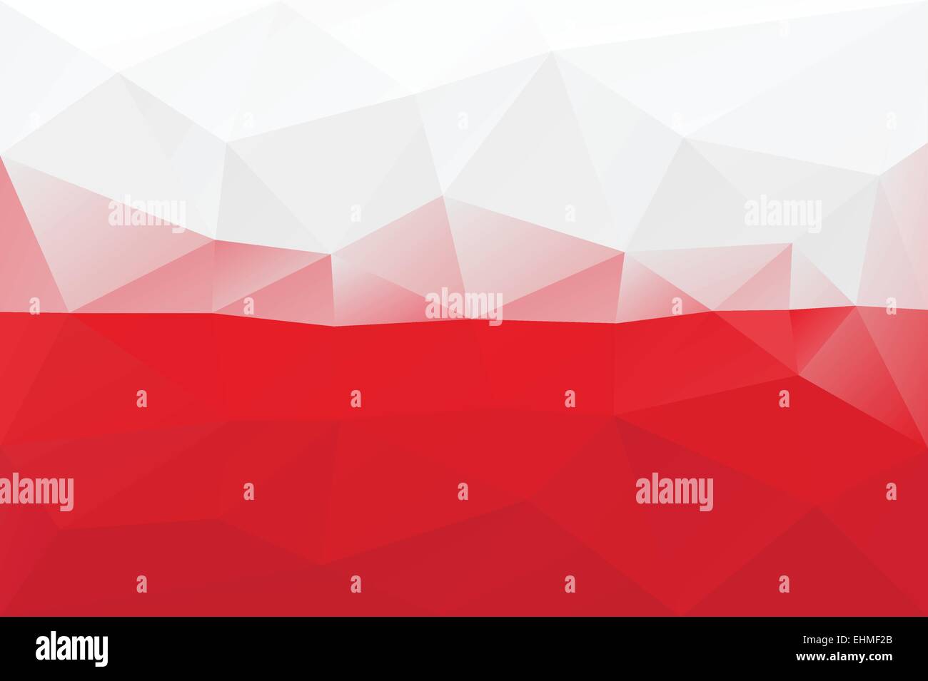 Polish Flag Triangular Polygonal Pattern Stock Vector Image And Art Alamy