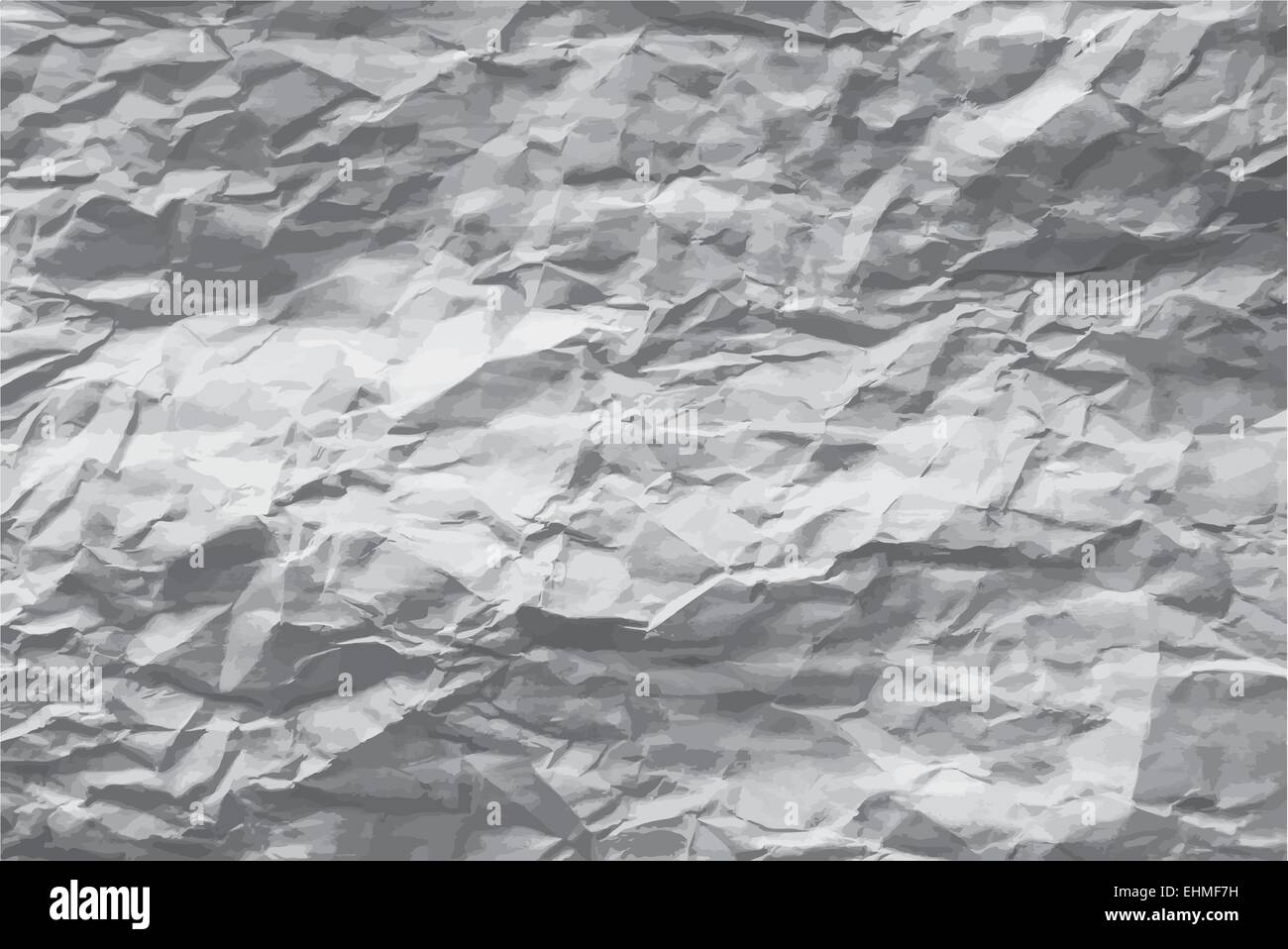 Greyscale wrinkled paper vector background Stock Vector Image & Art - Alamy
