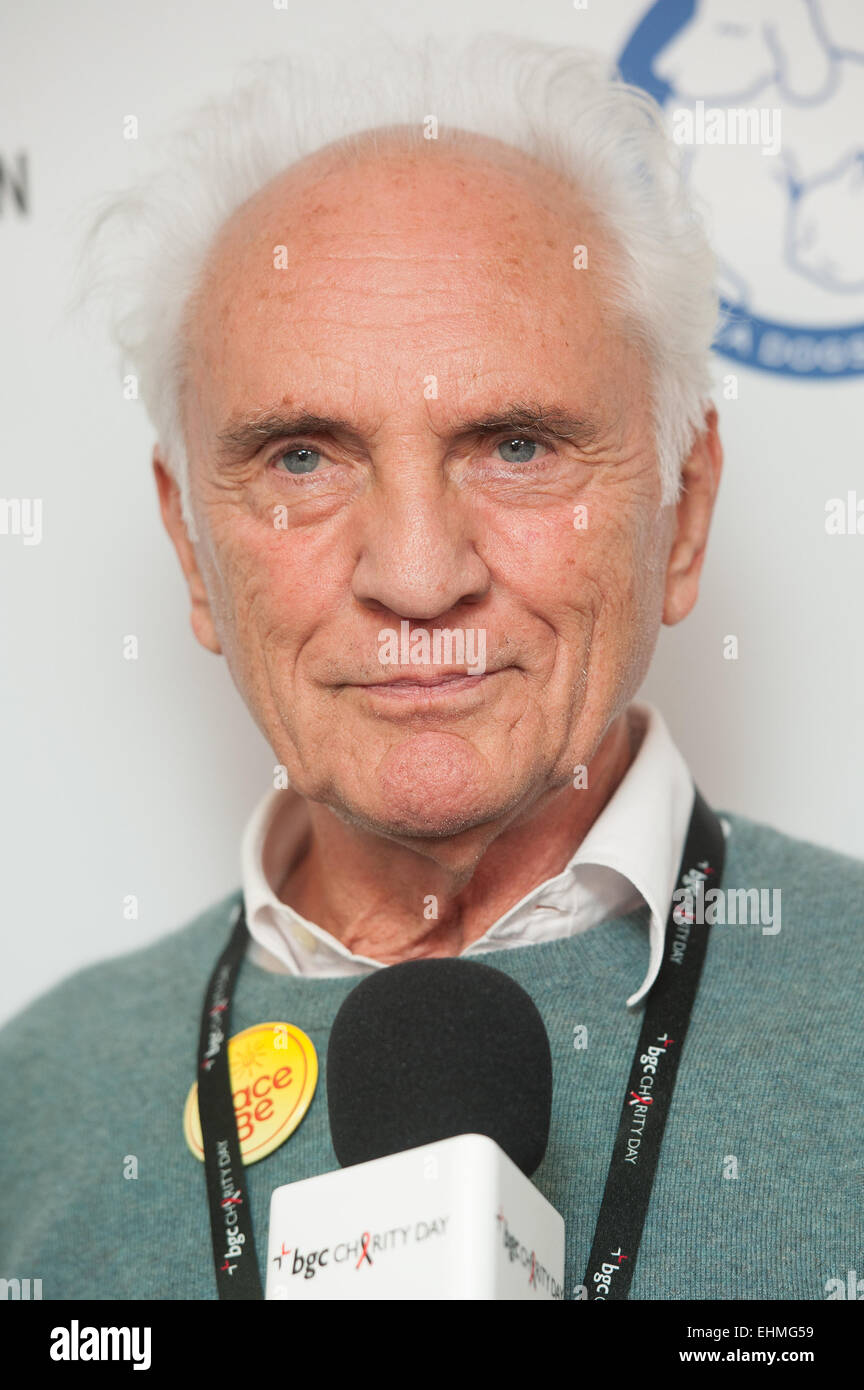 BGC Partners Charity Day held at Canary Wharf. Featuring: Terence Stamp ...