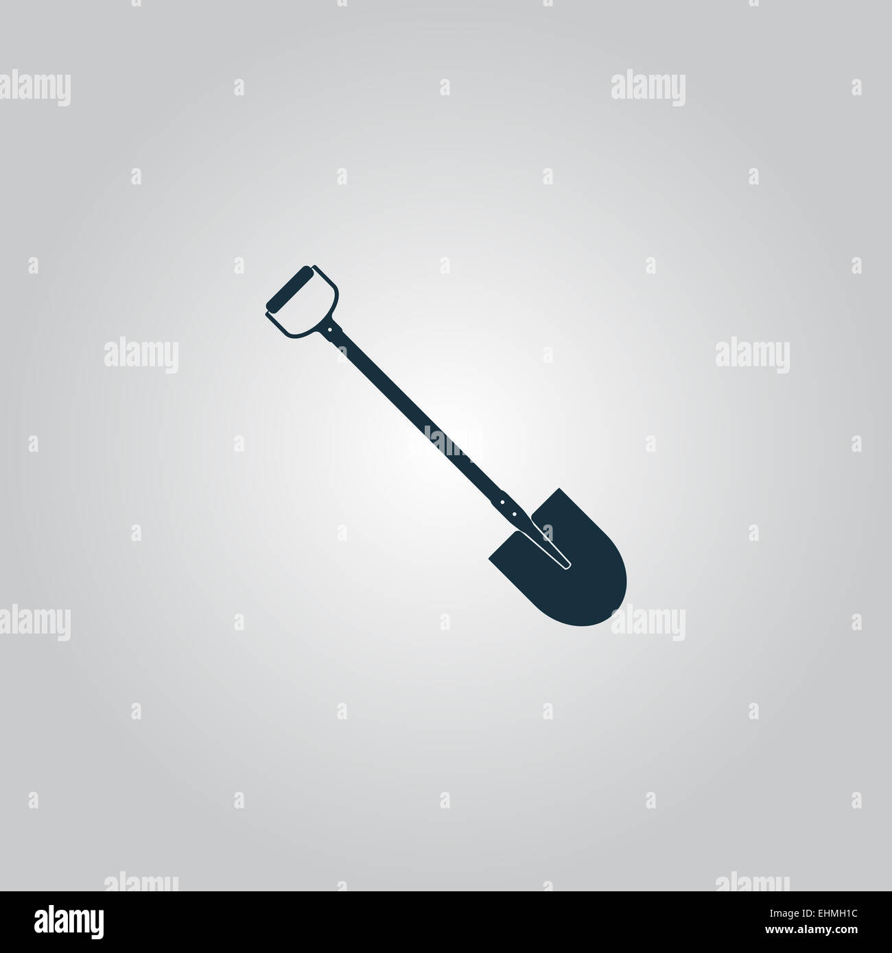 Shovel - Vector icon Stock Photo - Alamy