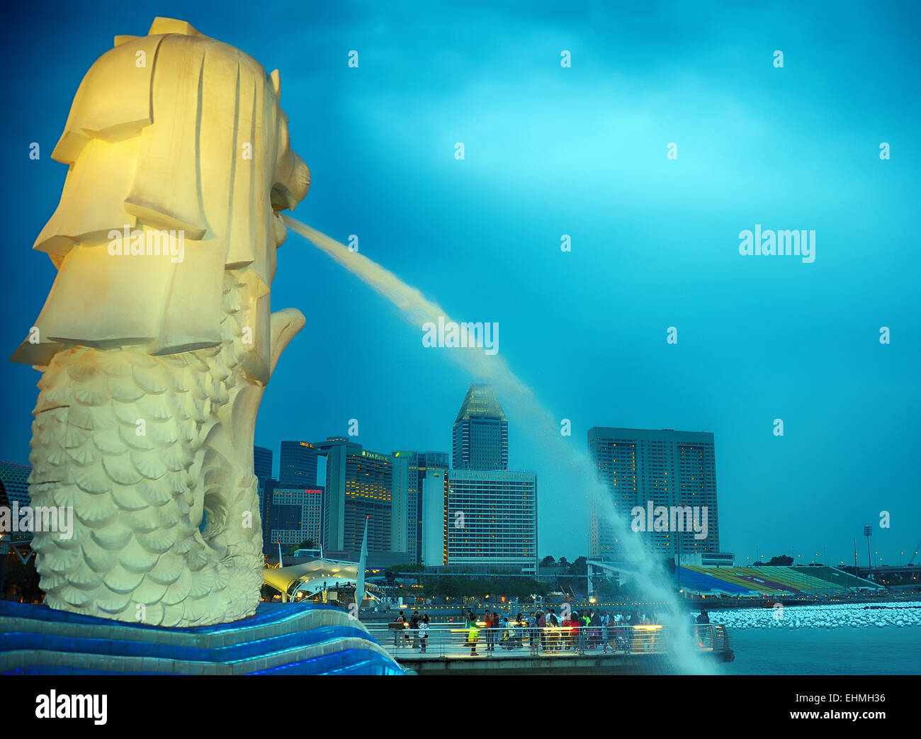 The Merlion of Singapore Stock Photo - Alamy