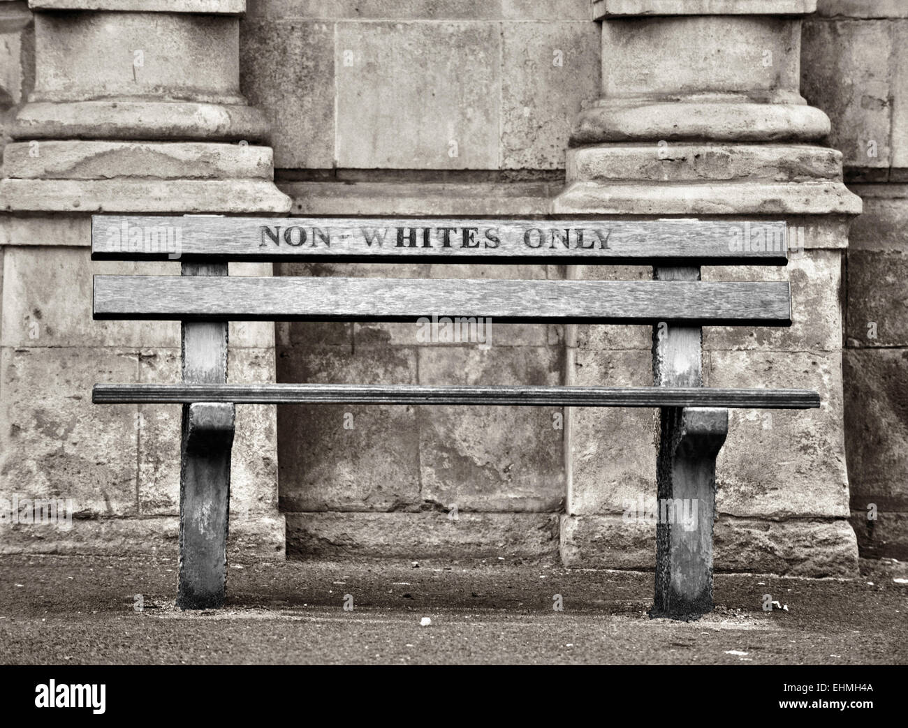 Apartheid bench hi-res stock photography and images - Alamy