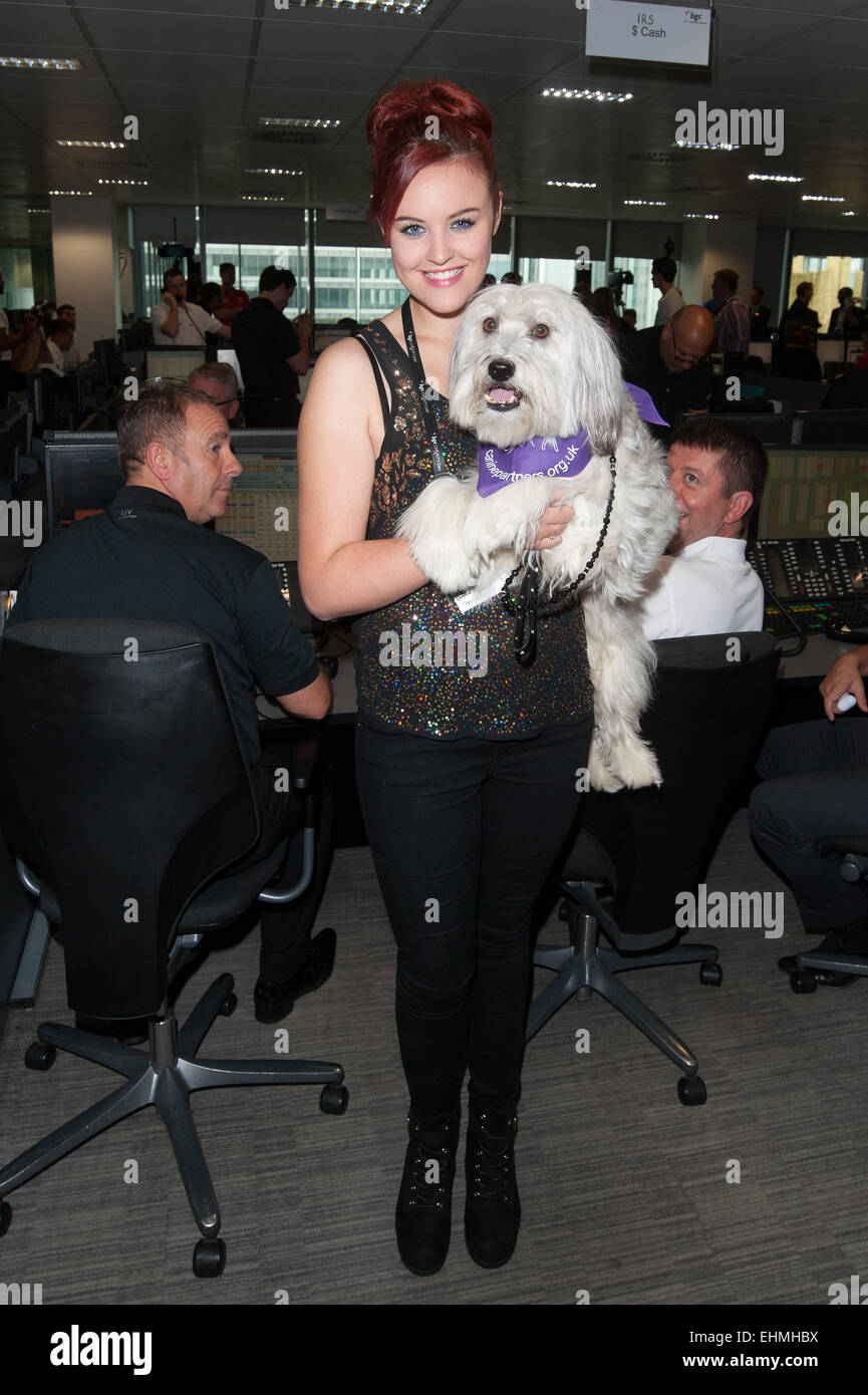 BGC Partners Charity Day held at Canary Wharf. Featuring: Ashleigh ...