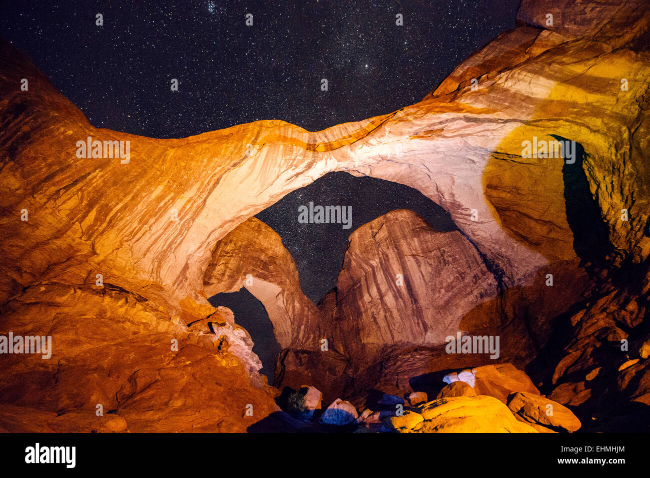 Utah night sky rock hi-res stock photography and images - Alamy