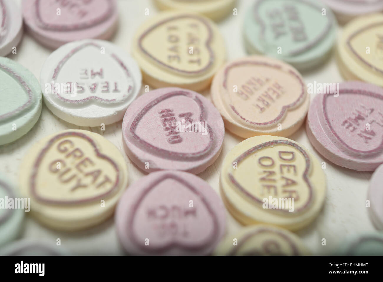Lovehearts sweets hi-res stock photography and images - Alamy
