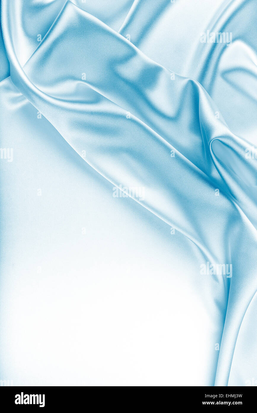 Blue Silk Fabric Texture Stock Photo - Alamy