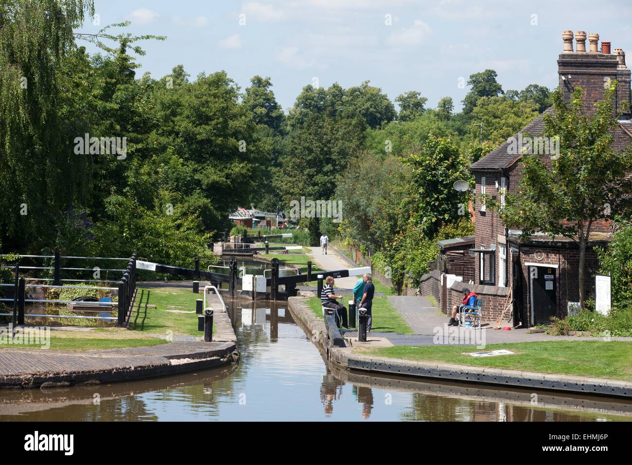 The Coventry Canal at Atherstone, Warwickshire, UK Stock Photo - Alamy