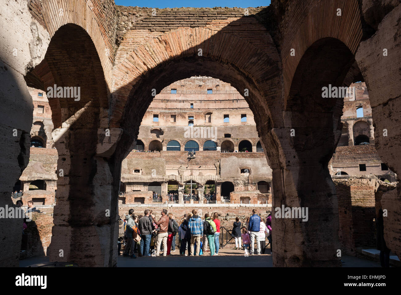 The Colosseum or Coliseum, also known as the Flavian Amphitheatre, Rome ...