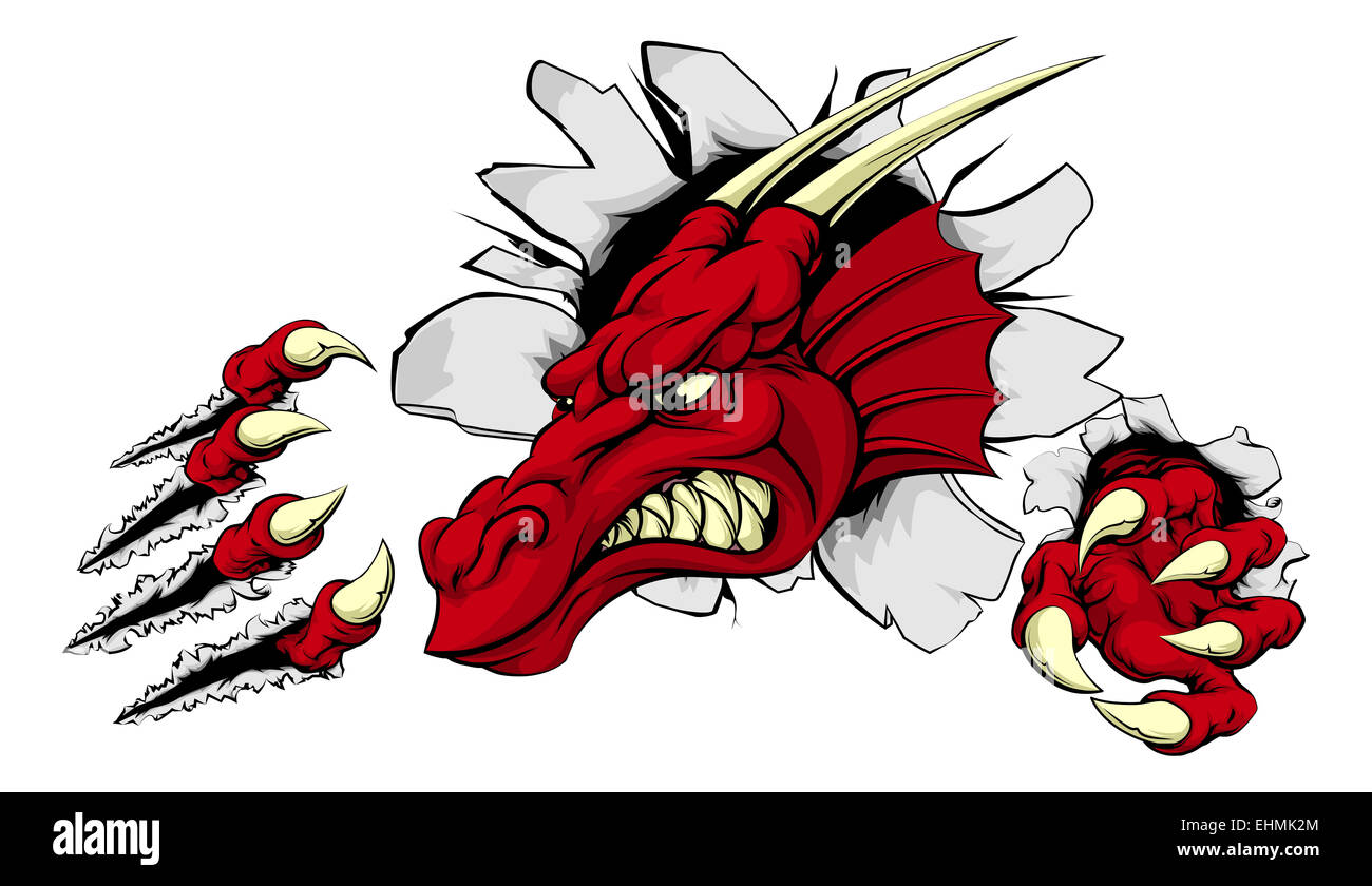 Welsh dragon tattoo hi-res stock photography and images - Alamy