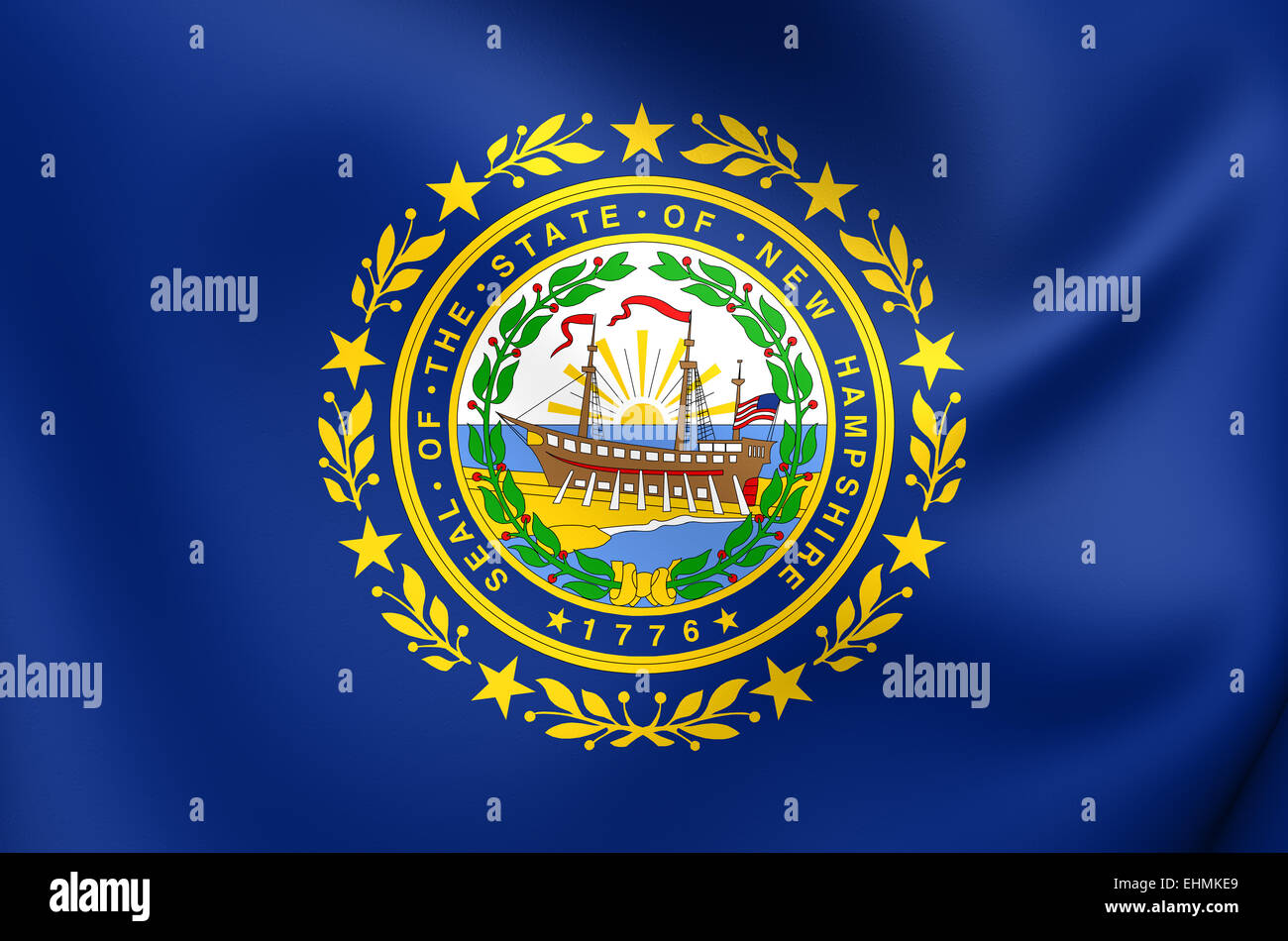 New hampshire flag state seal hi-res stock photography and images - Alamy