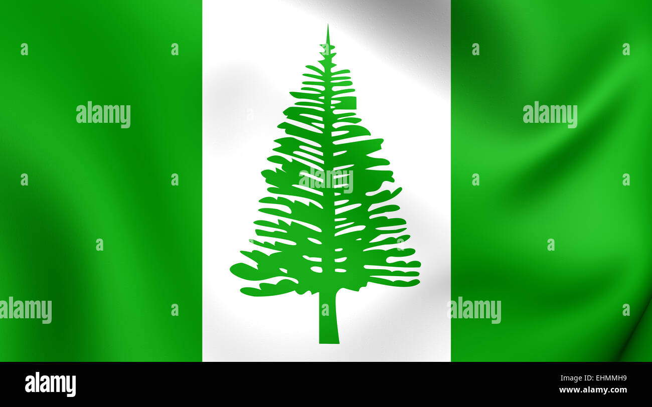 White norfolk island flag hi-res stock photography and images - Alamy