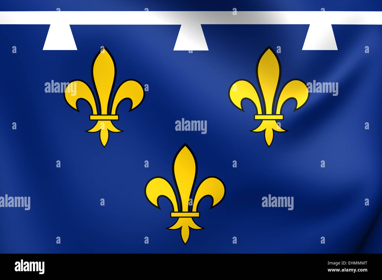 Flag of Orleanais, France. Close Up Stock Photo - Alamy