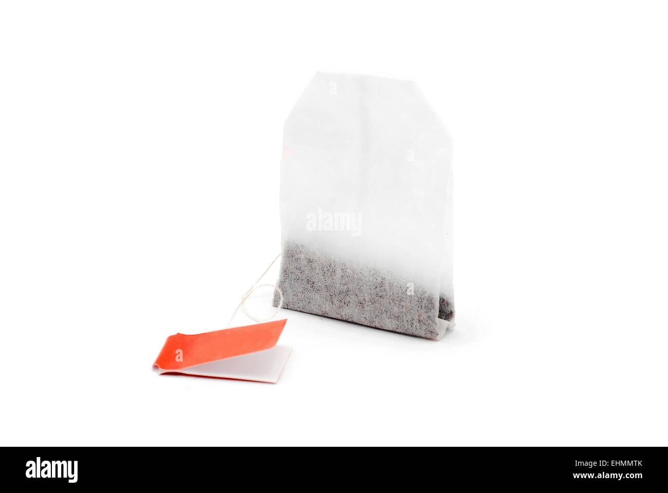 tea bag on white background Stock Photo - Alamy