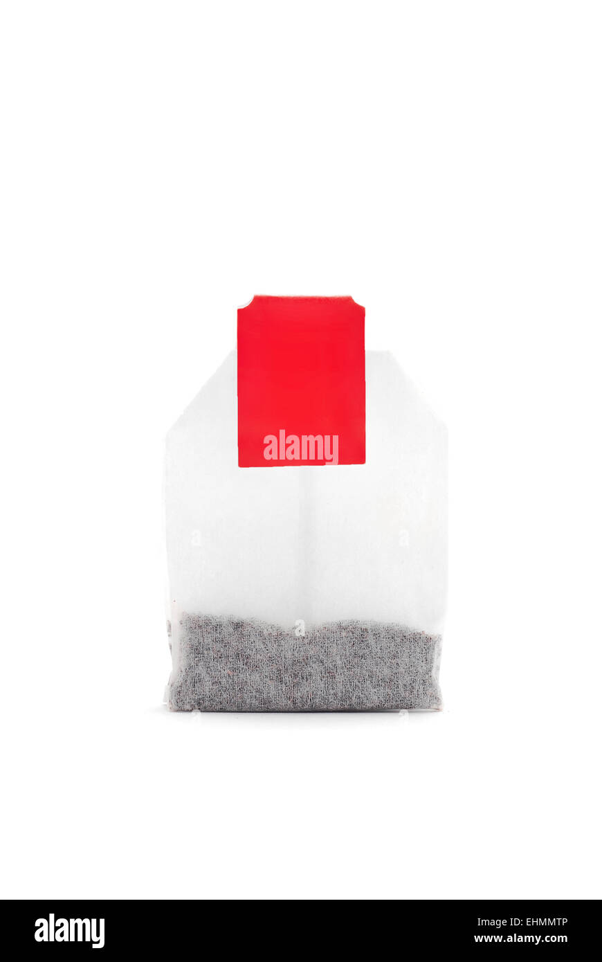 tea bag on white background Stock Photo - Alamy