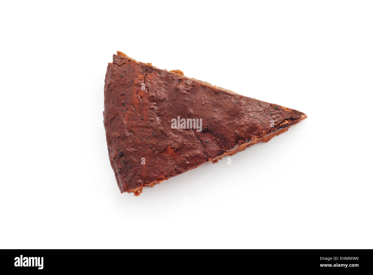 Chocolate piece cake on Cut Out Stock Images & Pictures - Alamy