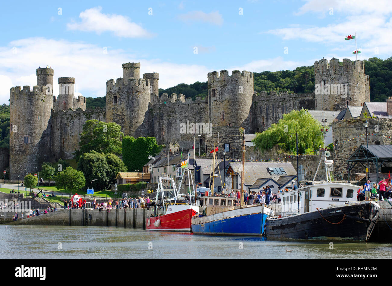 Conwy Castle And Harbour High Resolution Stock Photography and Images ...