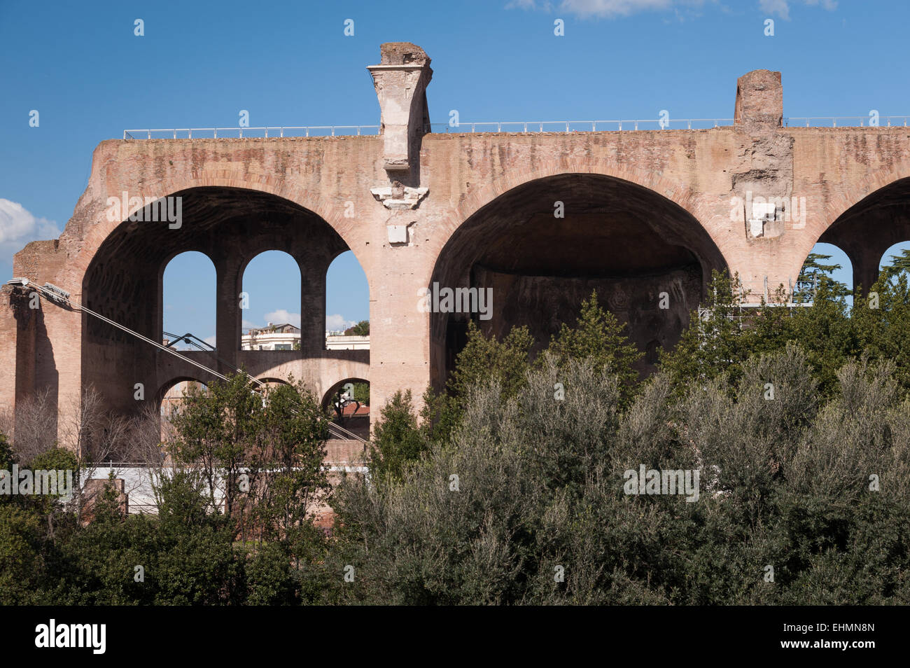 The Basilica of Constantine and Maxentius in the Roman Forum, Rome ...